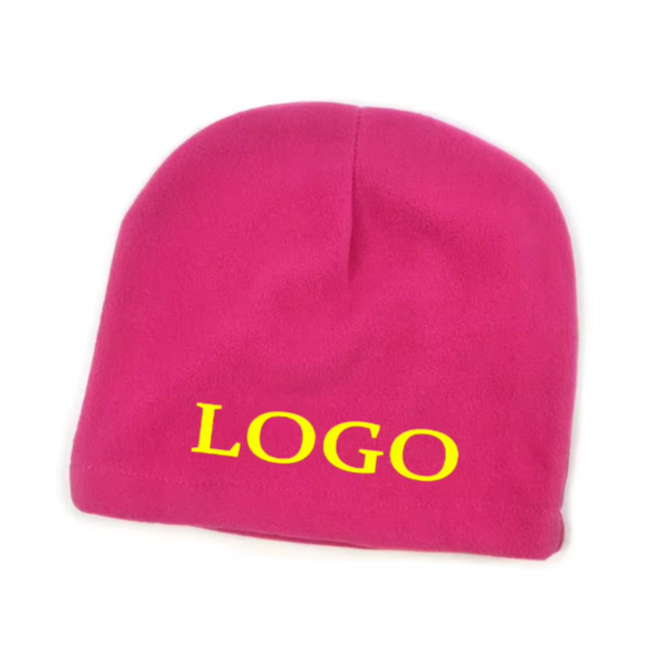 China Single Layer Soft Light Polyester Unisex Polar Fleece Winter Hats ...